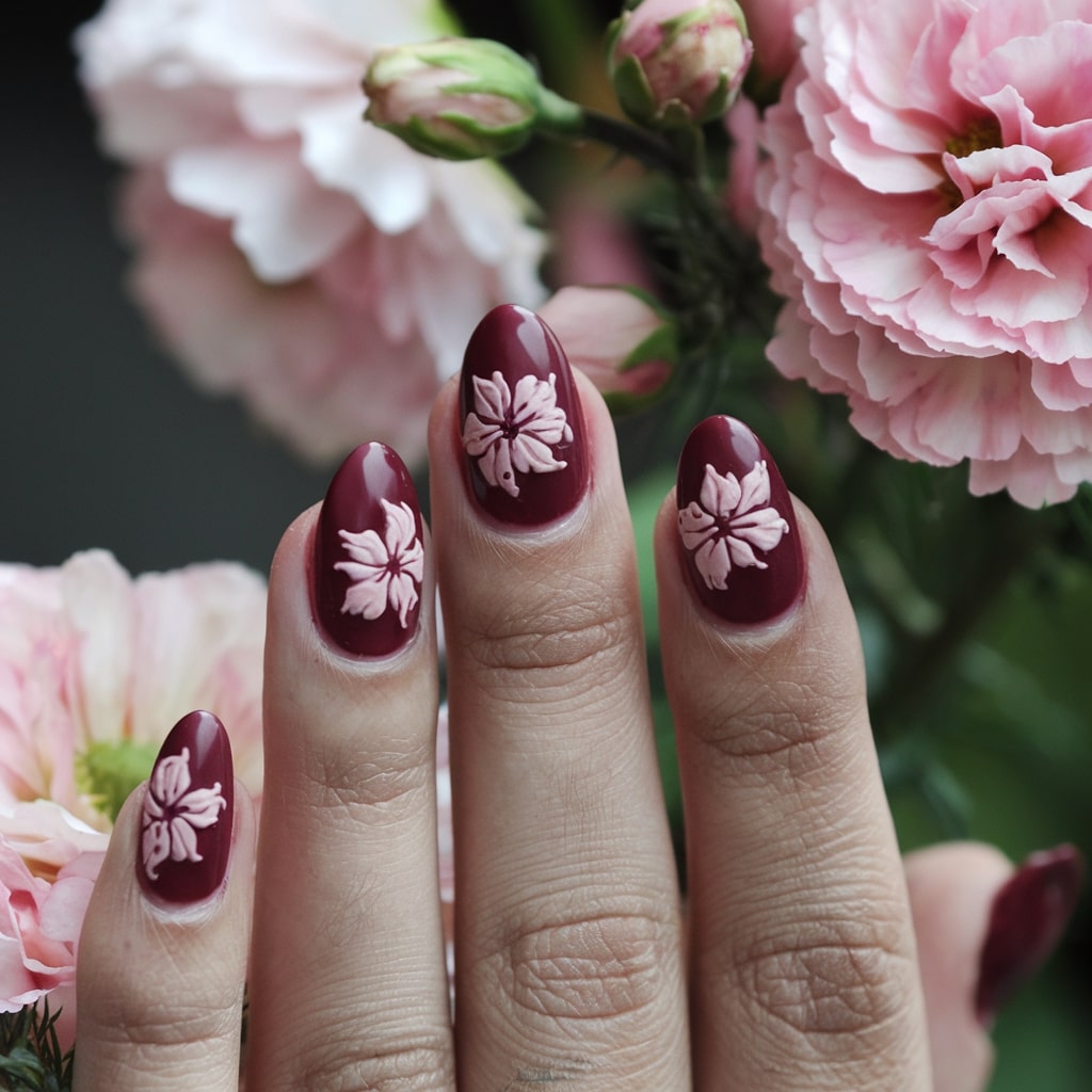 30 Stunning Wine Red Nails Design Ideas for Every Style - The Product Guide