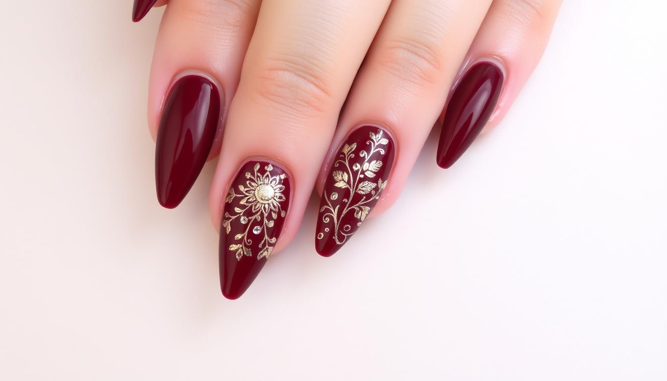 30 Stunning Wine Red Nails Design Ideas for Every Style - The Product Guide