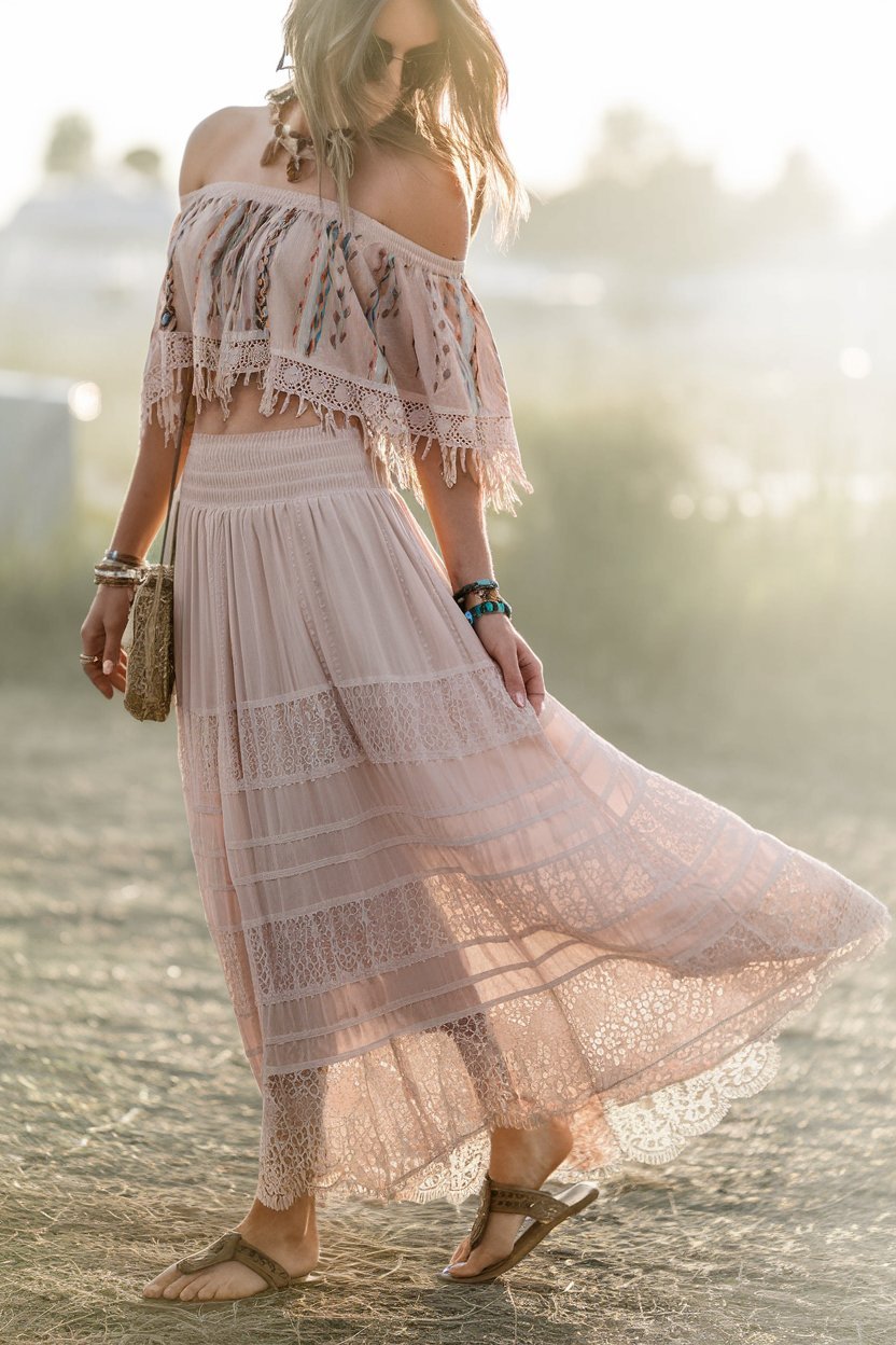 14 Lace Skirt Outfits That Are Chic, Trendy, and Effortless - The ...
