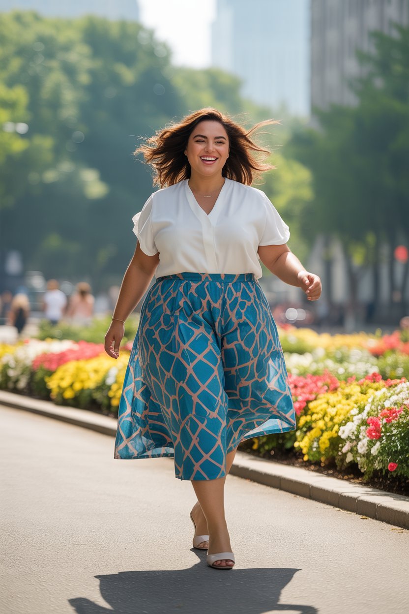 16 Plus Size Skirt Outfits That Are Cute, Comfy & Totally Curve ...