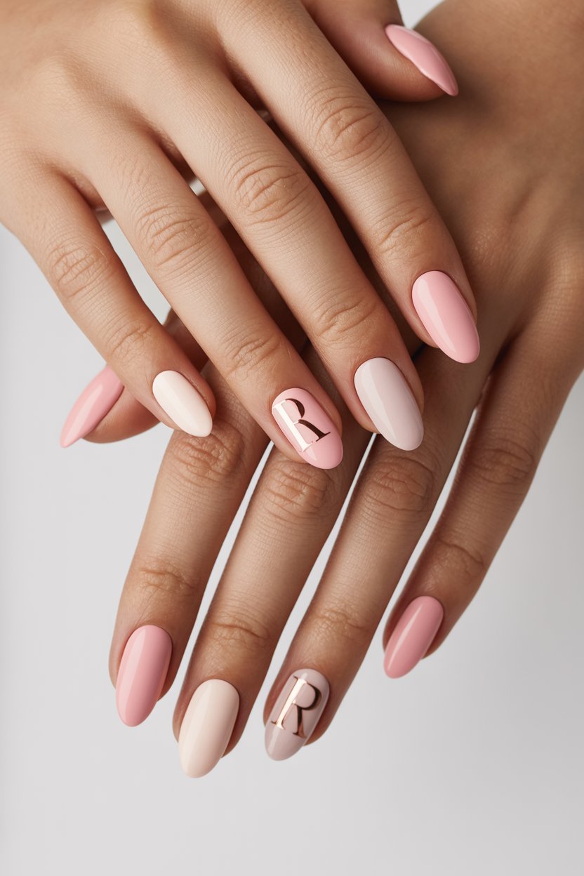 11 Valentine’s Day Nail Ideas with Initials (Romantic, Personal ...